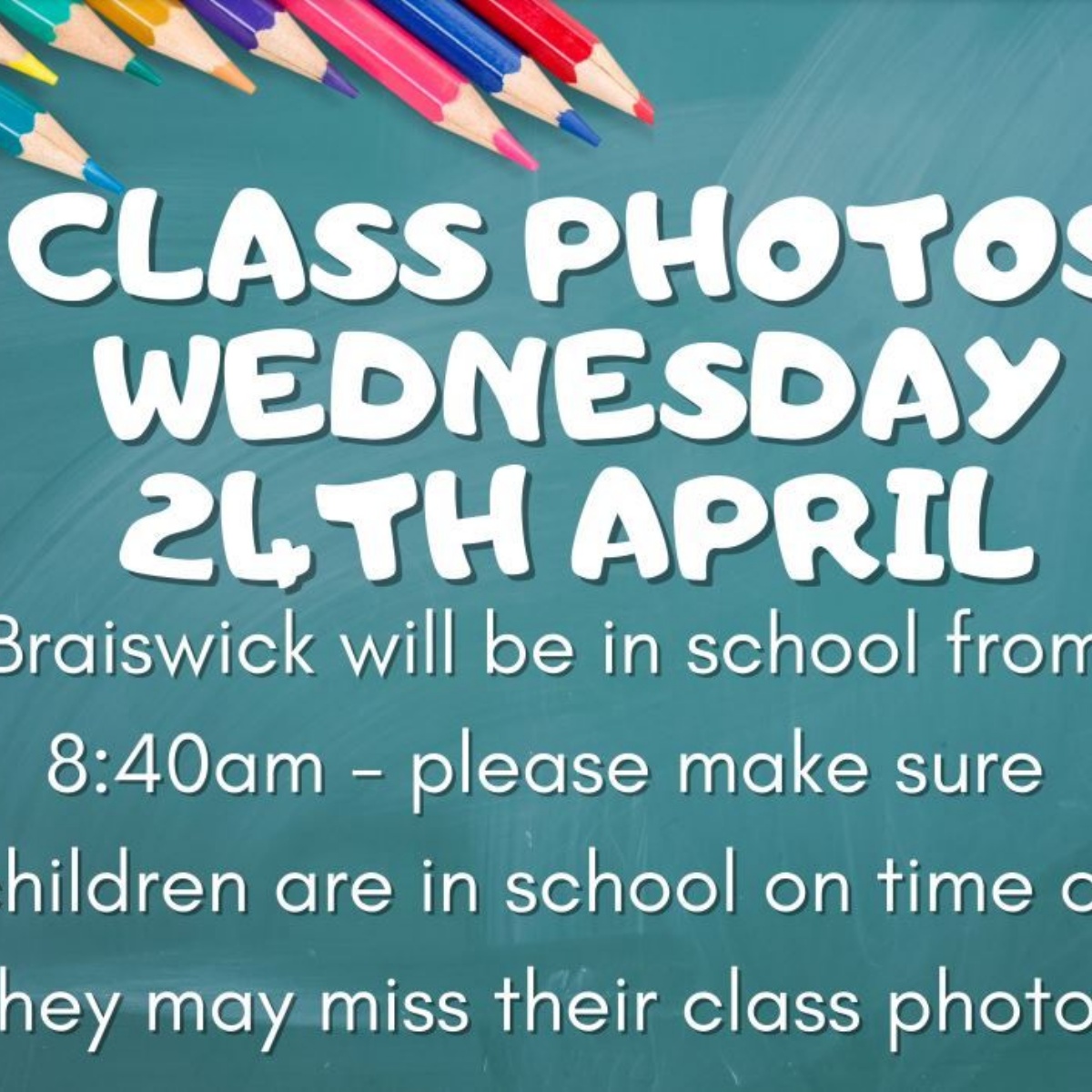 Class Photo Day Wednesday 24th April 2024 - St Martin's School